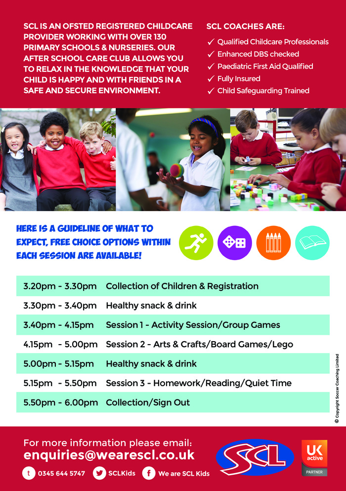 SCL Afterschool Club – St Mark's CofE Primary School
