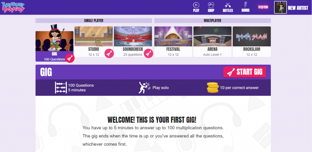 Times Tables RockStars – St Mark's CofE Primary School