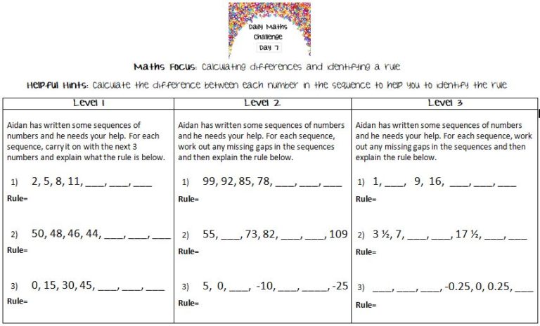 Daily Maths Challenge – St Mark's CofE Primary School