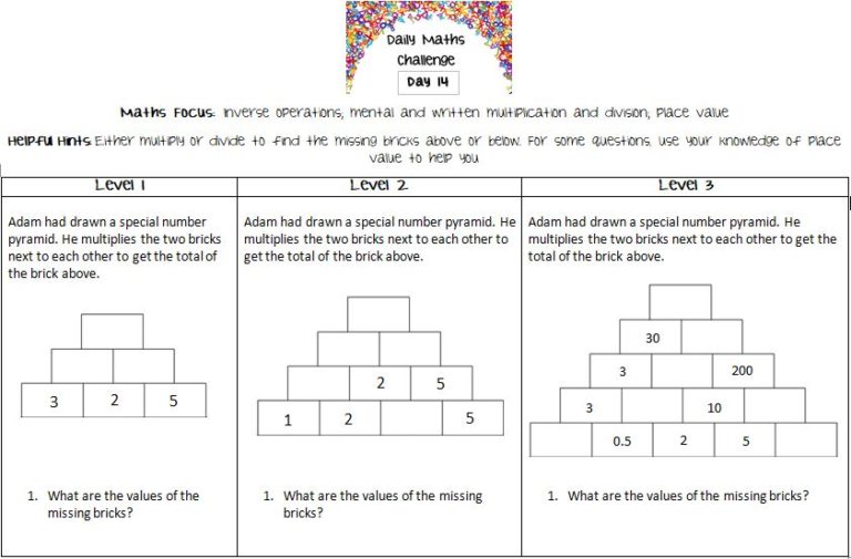 Daily Maths Challenge – St Mark's CofE Primary School