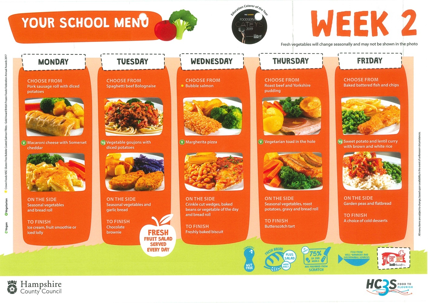 School Meals & Menus – School Dinners! – St Mark's CofE Primary School