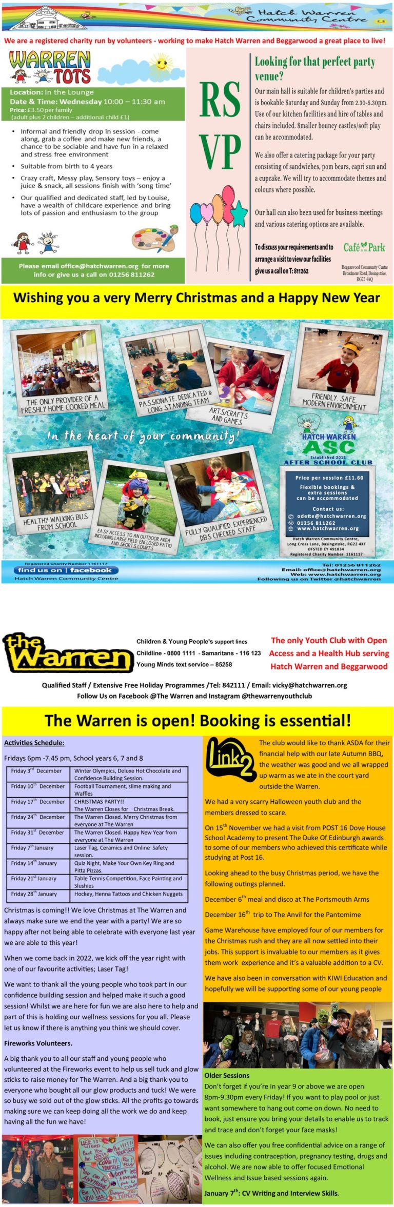 Hatch Warren Community Centre – St Mark's CofE Primary School