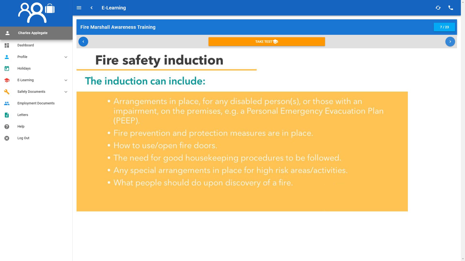 Fire Marshall Training Slides – St Mark's CofE Primary School