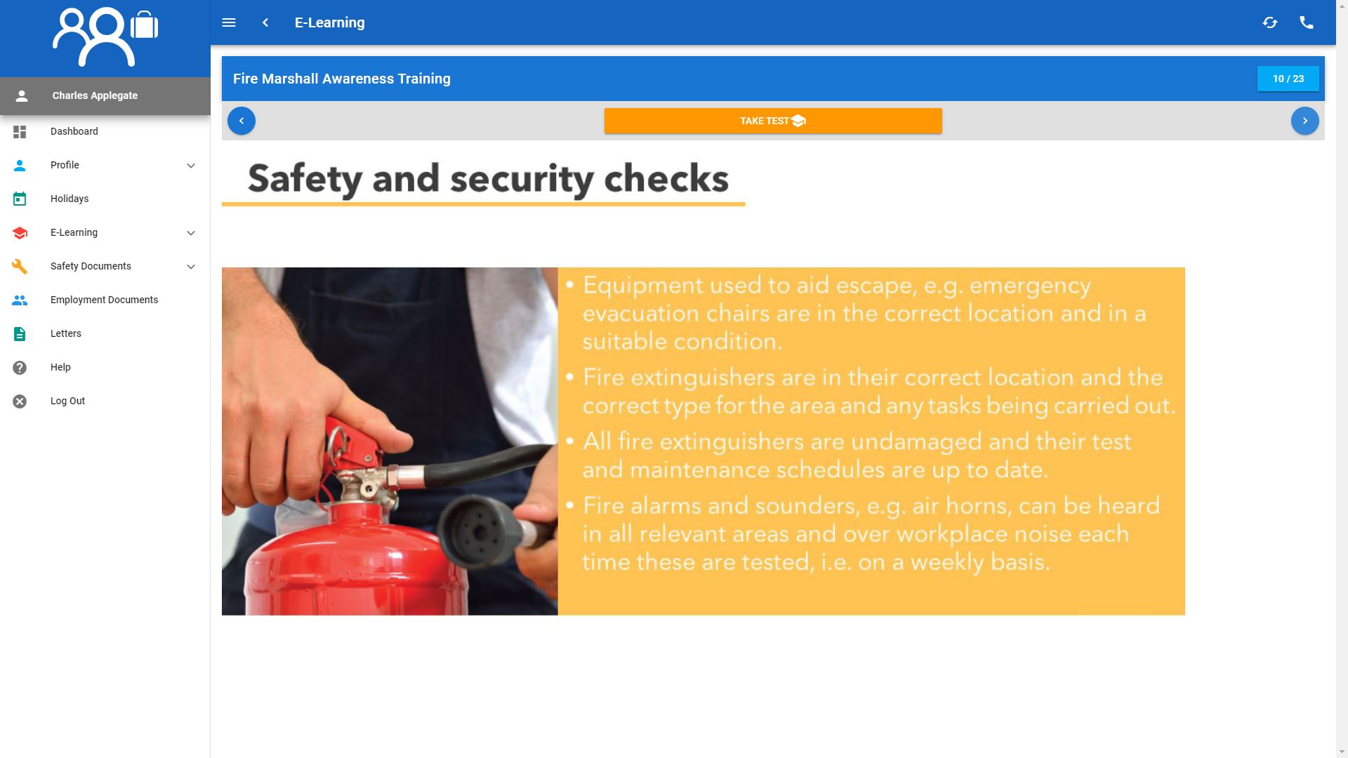 Fire Marshall Training Slides – St Mark's CofE Primary School