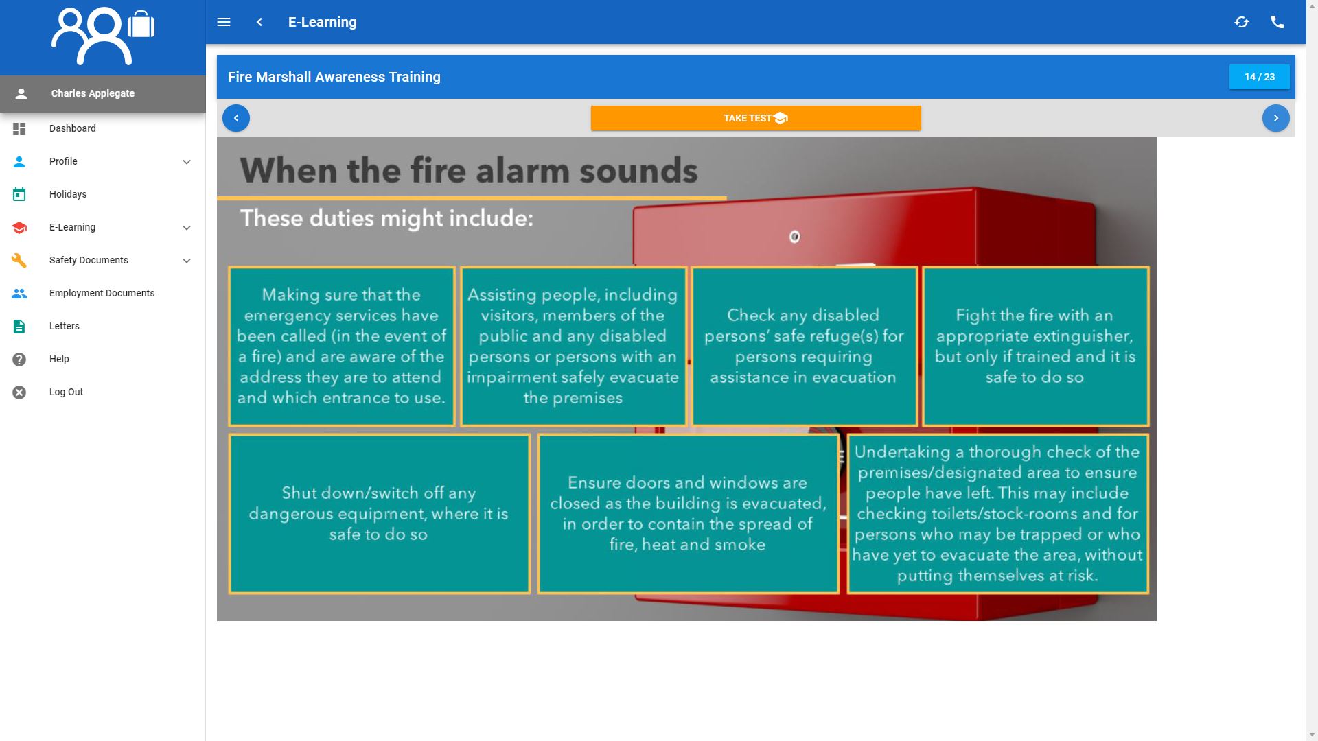 Fire Marshall Training Slides – St Mark's CofE Primary School