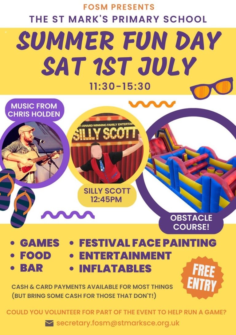 30th June 2023 Newsletter – FOSM Summer Fun Day tomorrow! – St Mark's ...